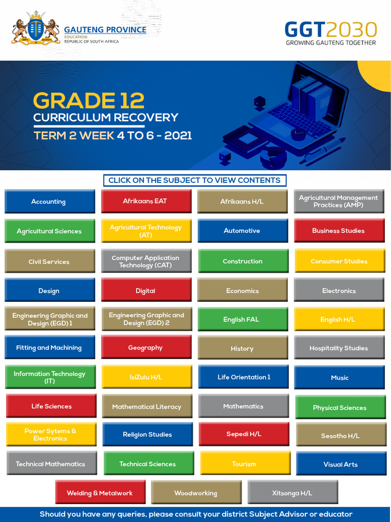 FET Grade 12 Content Term 2 Week 4 To 6 | PDF