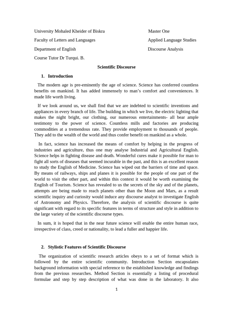 Scientific Discourse. | PDF | Ear | Chelation