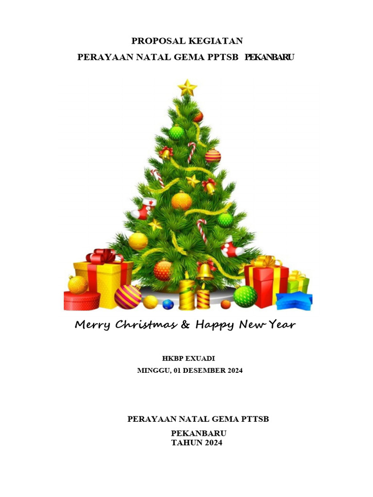 Proposal Perayaan Natal GEMA PPTSB 2024 | PDF