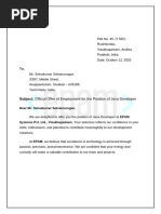 Capgemini Employment Offer Letter Template | PDF
