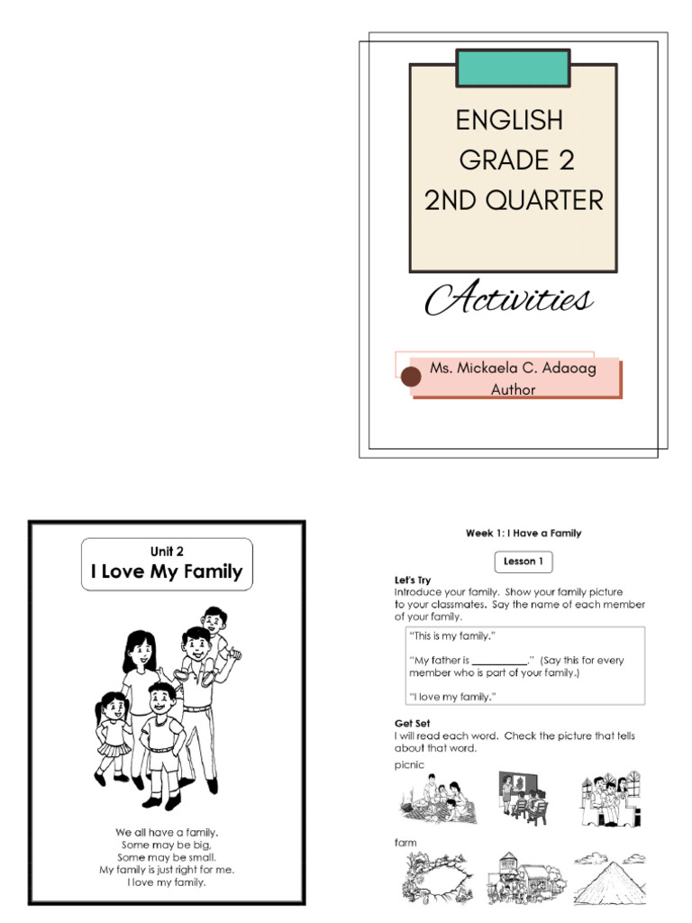 English Grade 2 2nd Quarter. | PDF