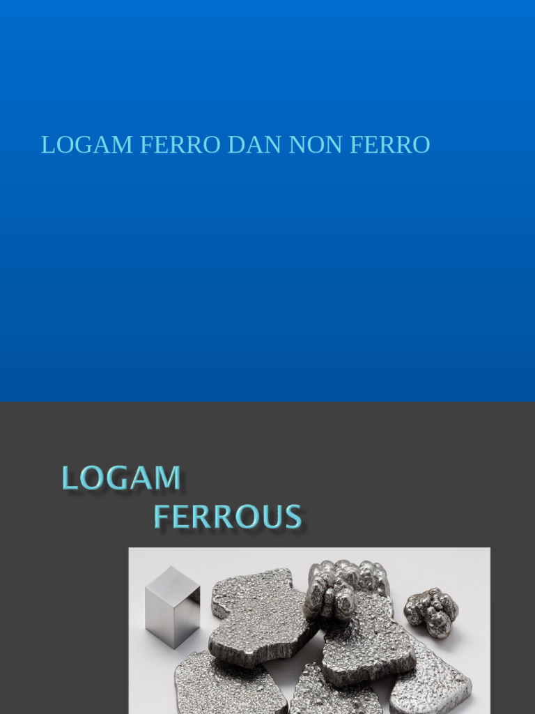 Jenis dan Sifat Logam Ferro Non Ferro | PDF