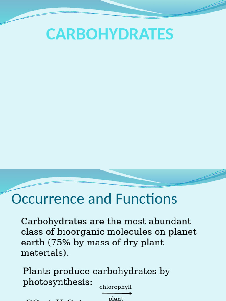 Carbohydrates: Types and Functions | PDF | Carbohydrates | Polysaccharide