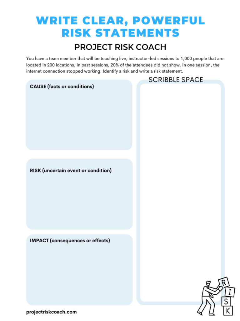 Risk Statement Worksheet | PDF