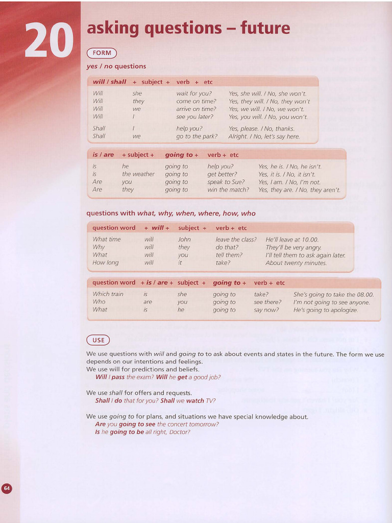 A1 - A2 Future Asking Questions + Keys | PDF