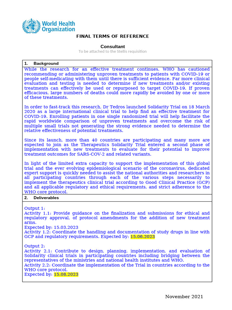 Peya+Gaye Consultancy VN+22093 Terms of Reference Vbrev | PDF ...