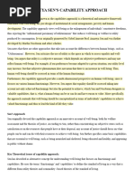 Amartya Sen's Capability Approach Explained | PDF | Economics | Economies