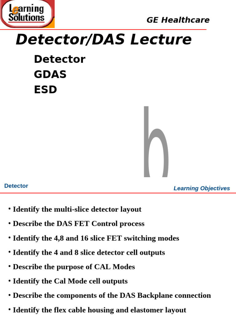 Multi-Slice Detector Overview and Functions | PDF | Detector (Radio ...