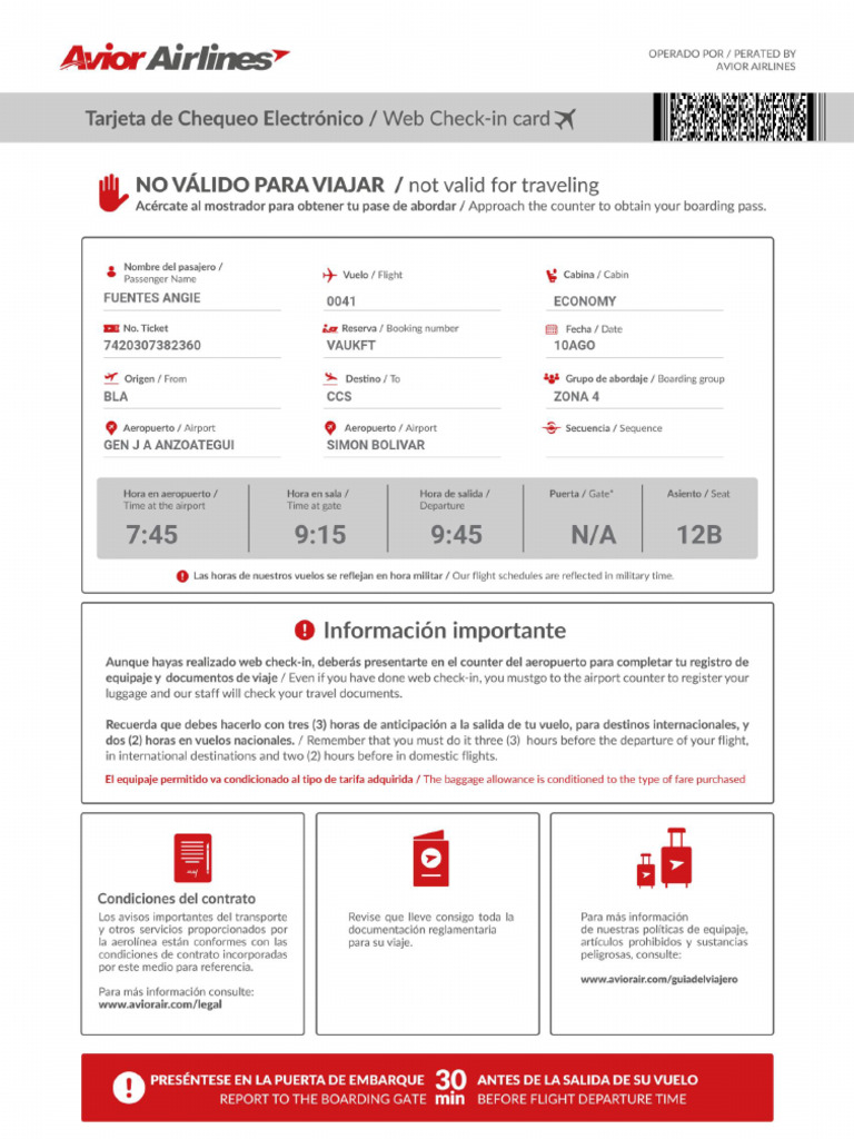 Boarding Pass 1 | PDF