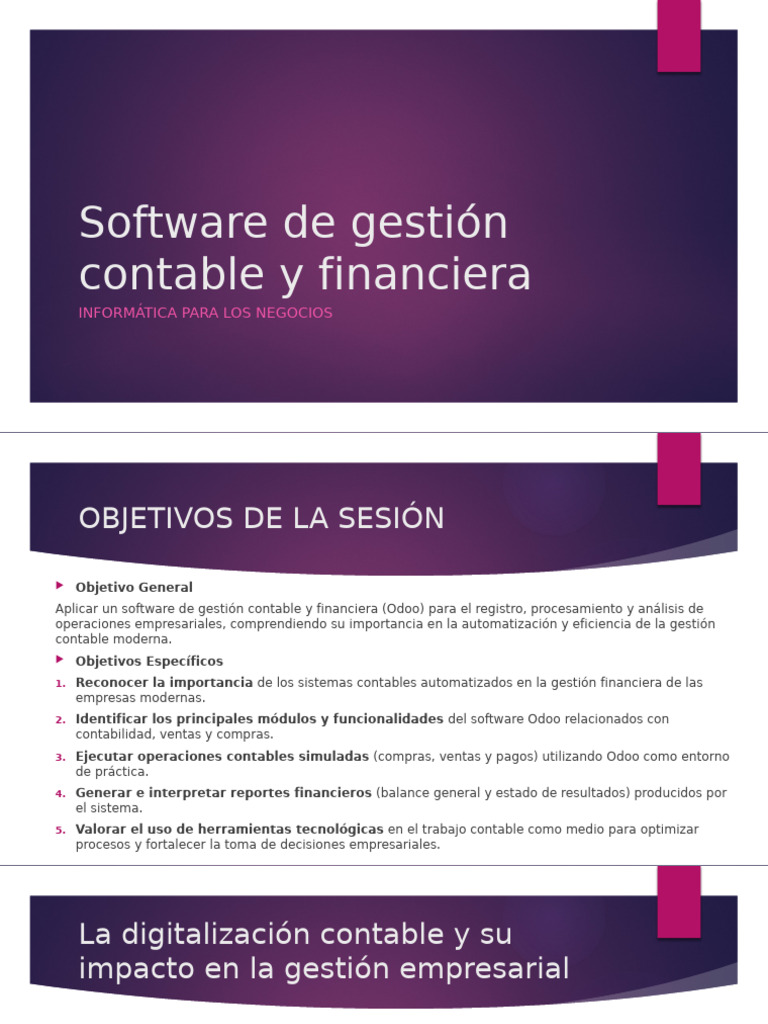 Software Odoo: Gestión Contable Eficiente | PDF | Contabilidad ...