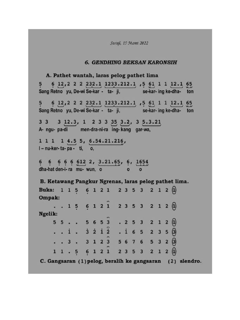 Beksan Karonsih Merged | PDF