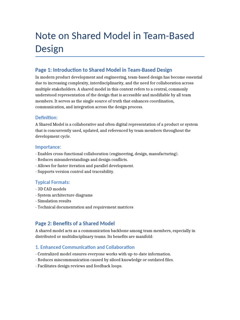 Shared Model Team Based Design | PDF | Building Information Modeling ...