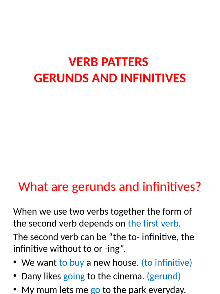 Module 9 - Gerunds and Infinitives | PDF | Verb | Syntax