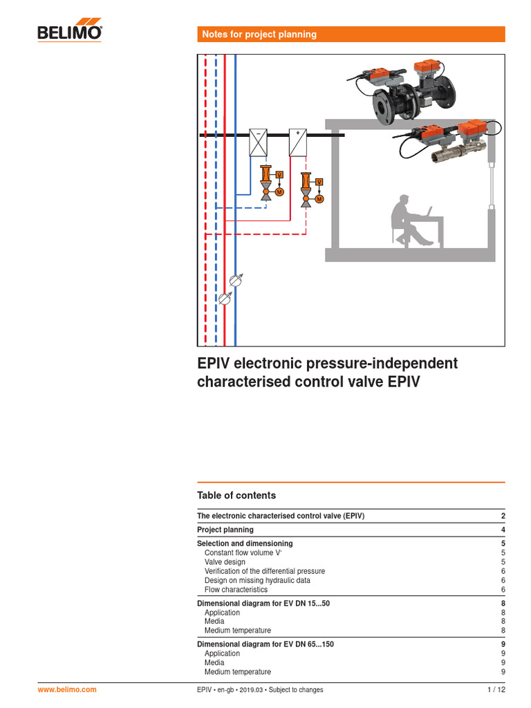 Belimo Notes For Project Planning EPIV en GB | PDF | Valve | Flow ...