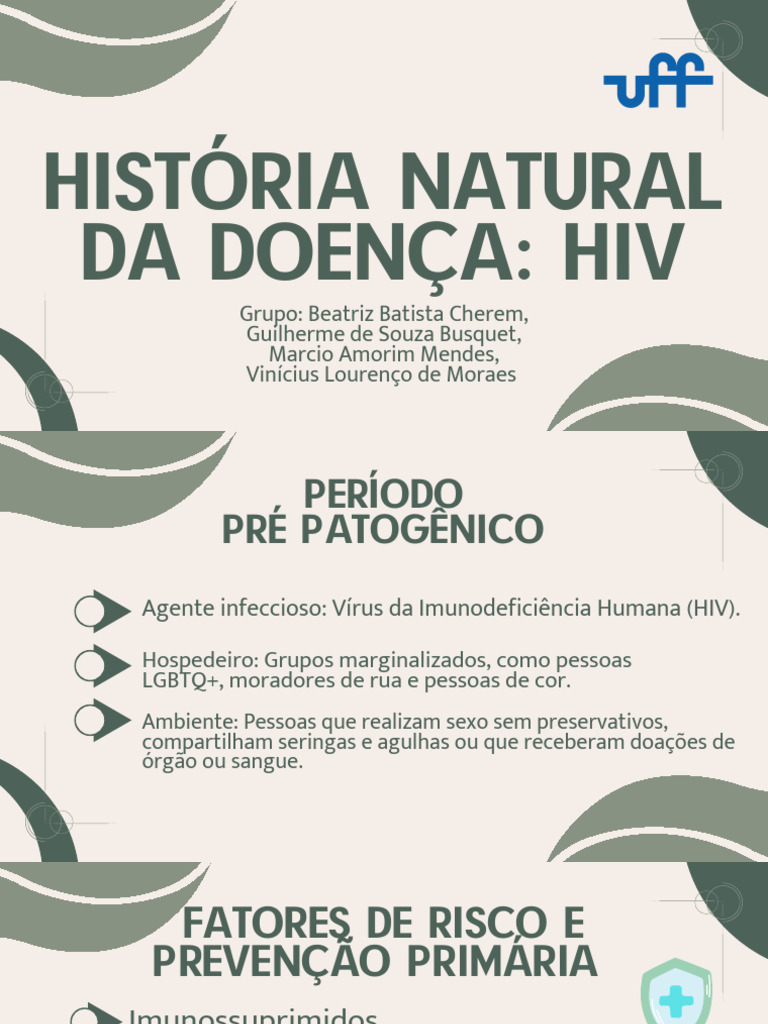História Natural do HIV: Fases e Prevenção | PDF | HIV/AIDS | Gestão do ...