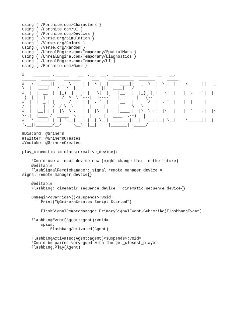Cinematic Sequence Device Script | PDF