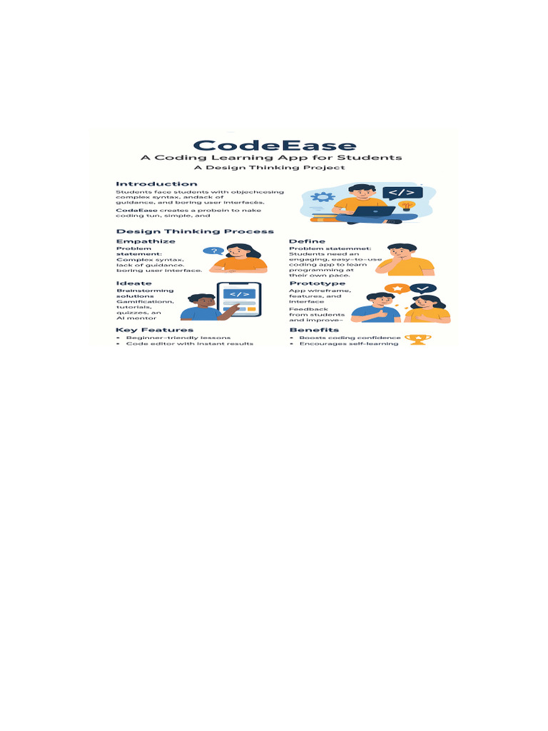 Design Thinking Project CodeEase | PDF