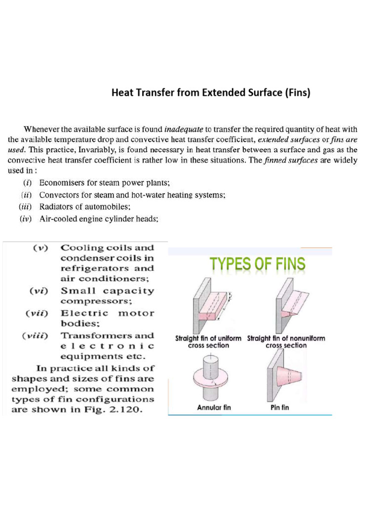 Fins (Extended Surface) | PDF