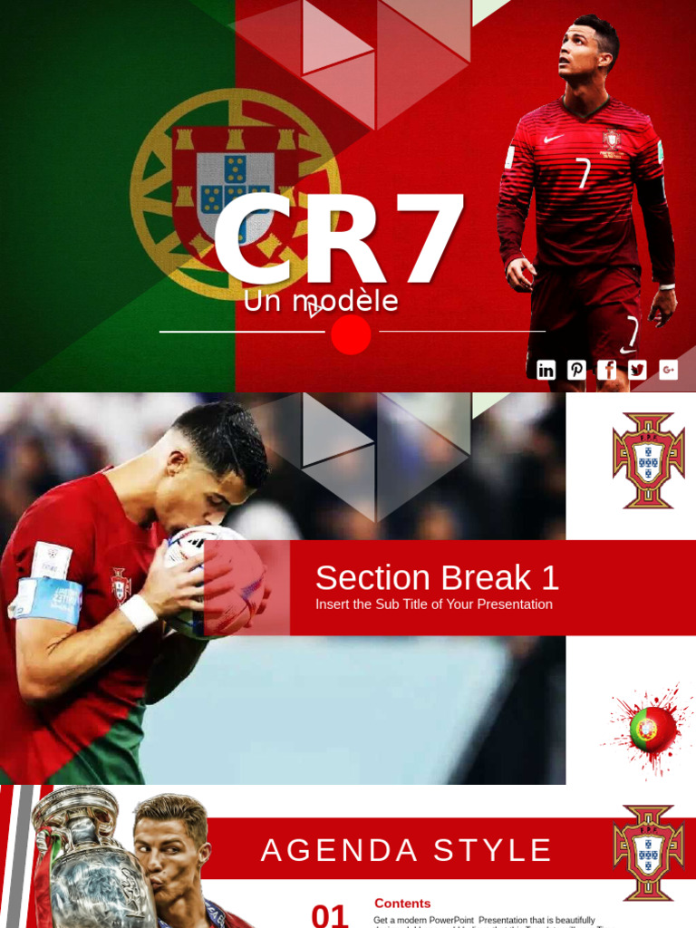 Latest Ronaldo PowerPoint Template | PDF | Microsoft Power Point ...
