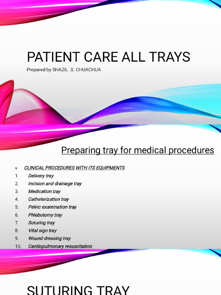 Patient Care All Trays - Phoenix | PDF