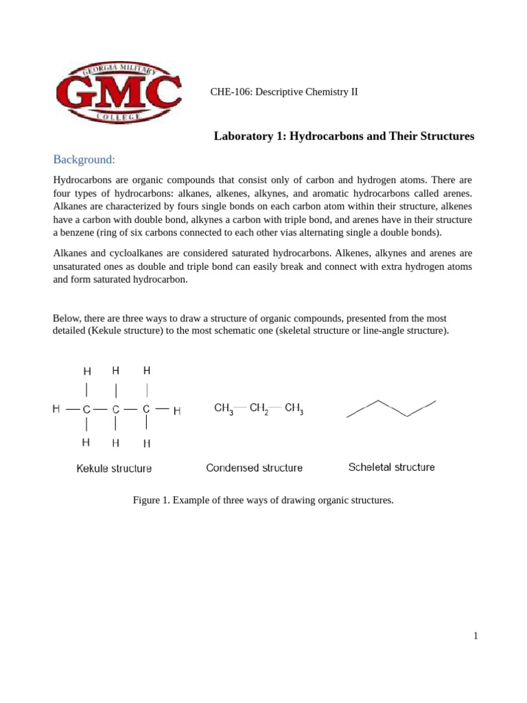 Hydrocarbon Structures and Types | PDF | Alkene | Hydrocarbons