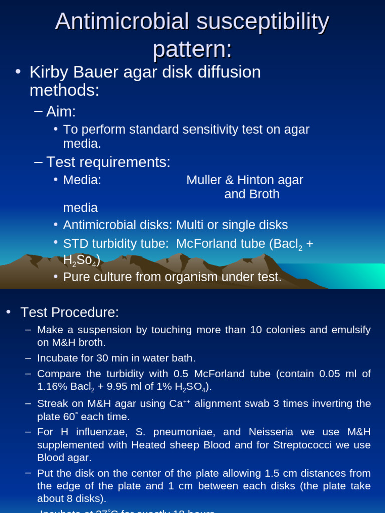 Antimicrobial Susceptibility Testing Guide | PDF | Biology | Microbiology