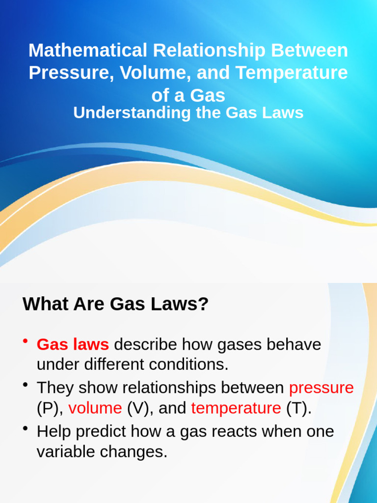 Gas Laws Presentation | PDF