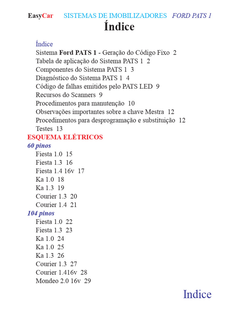 Guía Completa del Sistema Ford PATS 1 | PDF | Compania de motores ford ...
