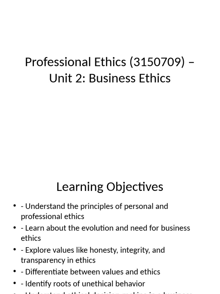 Business Ethics: Principles and Dilemmas | PDF | Business Ethics ...