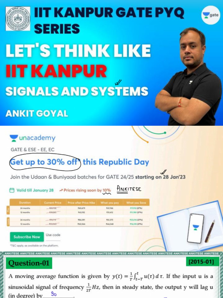 IITK GATE Electrical Signals and Systems | PDF