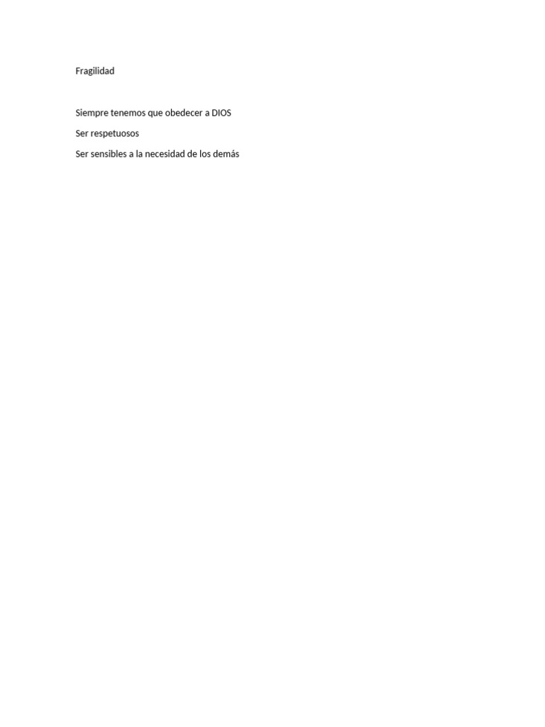 Fragil I Dad | PDF