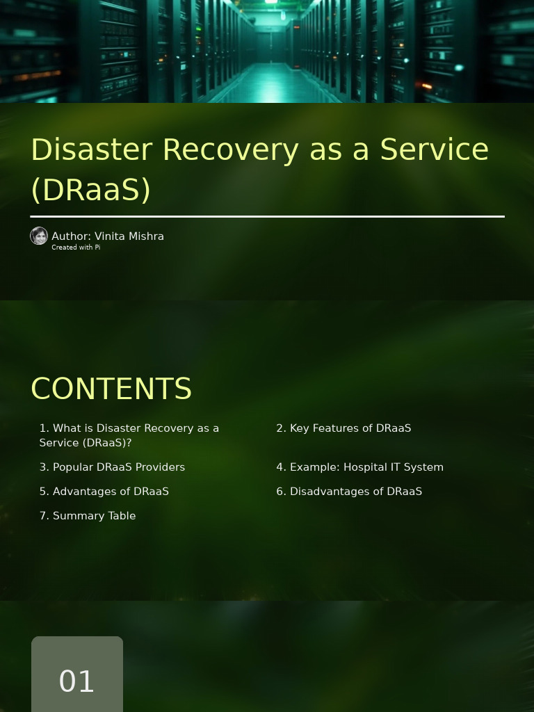 Disaster Recovery As A Servic | PDF | Cloud Computing | Backup