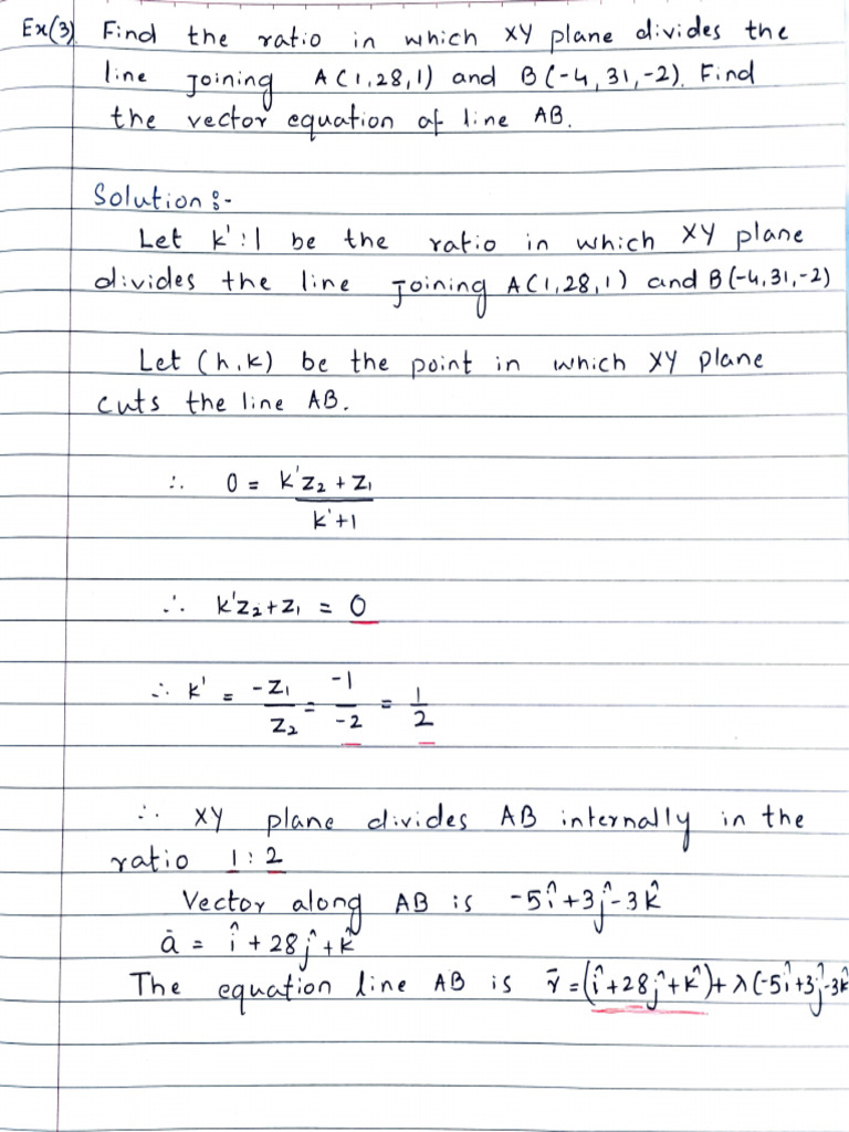 Vector Equations and Planes Analysis | PDF | Algebra | Linear Algebra