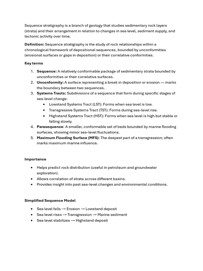 Sequence Stratigraphy Pdf 4600