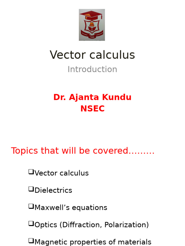 Vector Calculus - Intro-DOT Product | PDF | Euclidean Vector ...