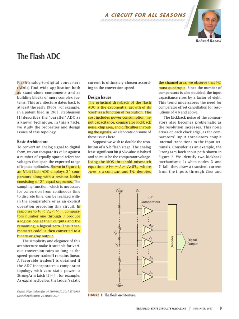The Flash ADC A Circuit For All Seasons | PDF | Analog To Digital ...