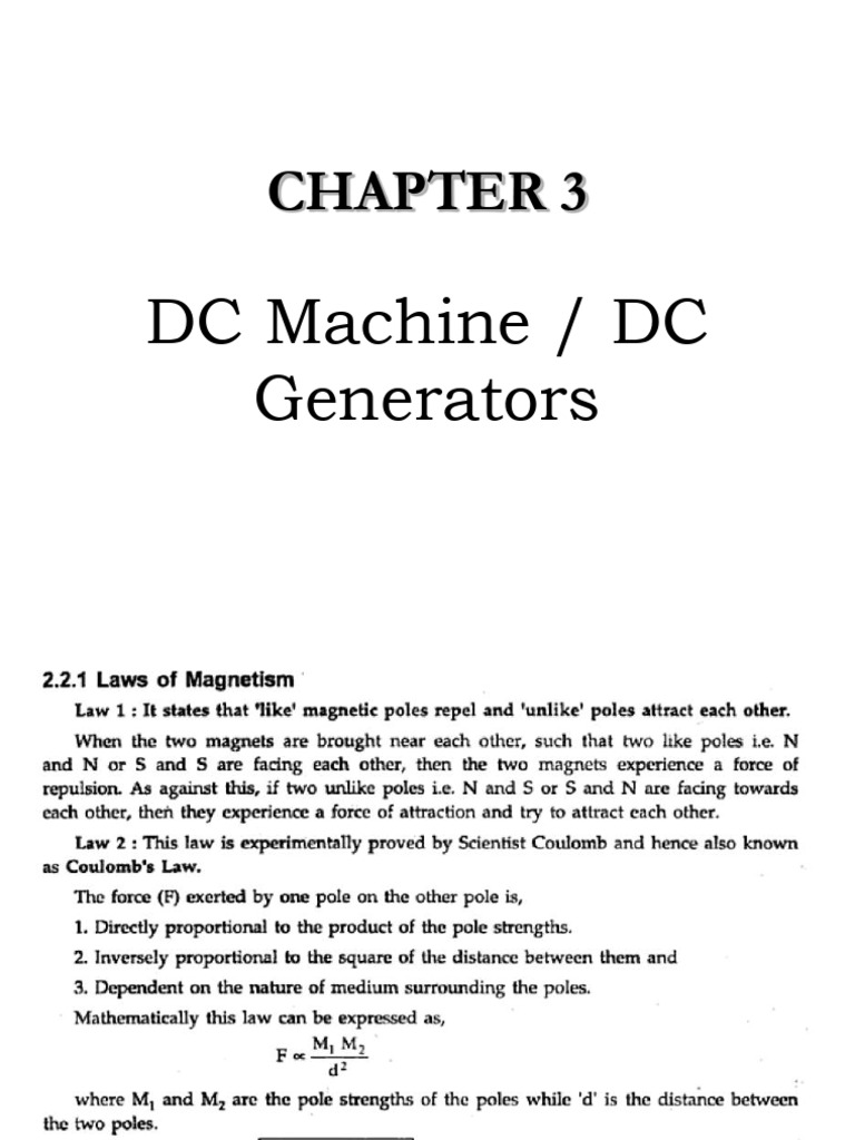 Overview of DC Machines and Generators | PDF | Electric Motor ...