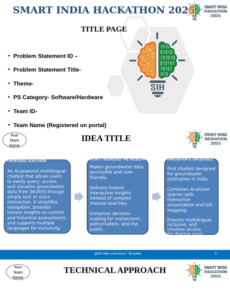 SIH2025 IDEA Presentation | PDF | Geographic Information System | Databases