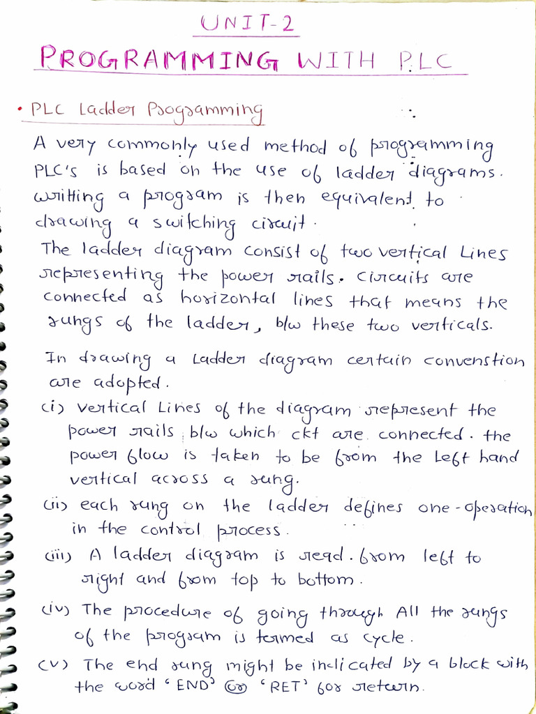 PLC - Unit 2 | PDF