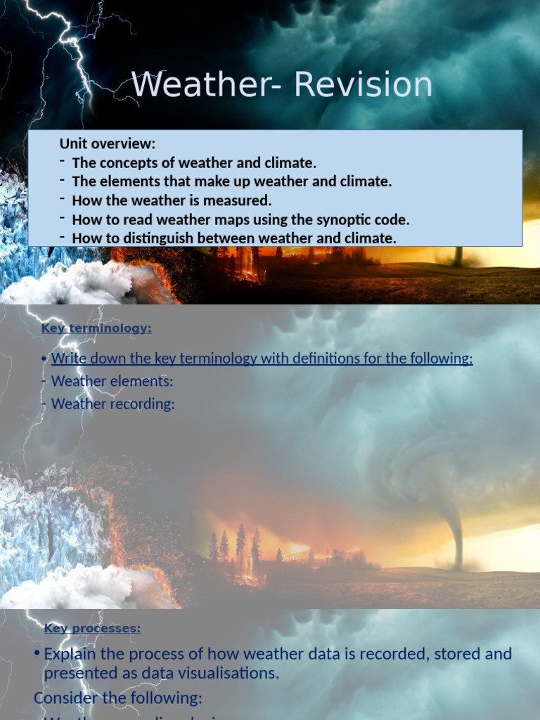 Weather and Geography Revision Guide | PDF | Climate | Weather