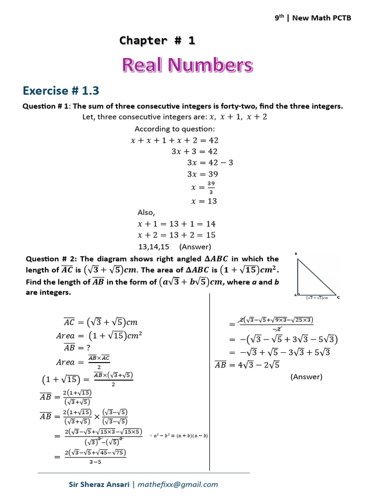 9th Grade Math Exercises Solutions | PDF | Payments | Mathematics