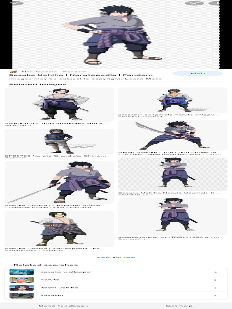 Sasuke Uchiha Profile on Narutopedia | PDF