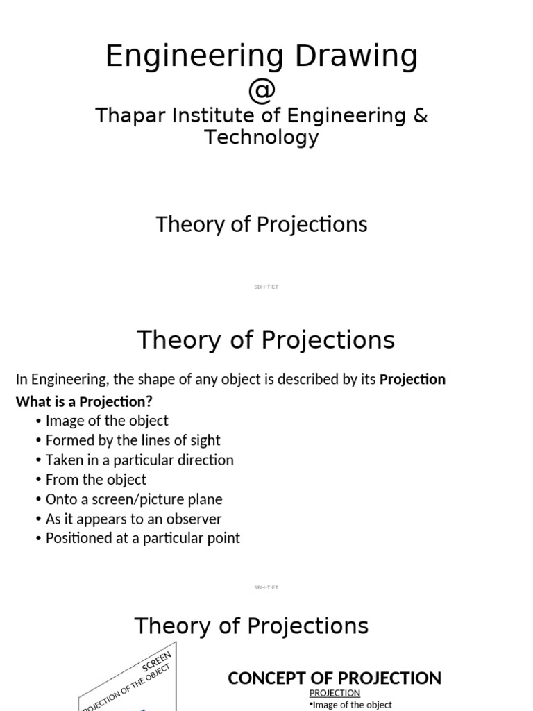 Theory of Projections Part 1-2-3.Pps | PDF | Cartesian Coordinate ...