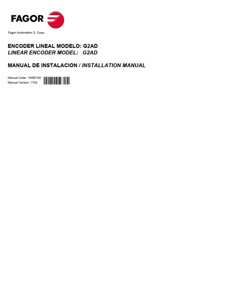 G2 Model Absolute Linear Encoder - FeeDat (Fagor) Protocol | PDF ...