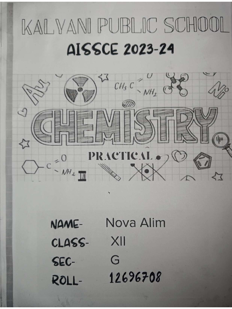 Chemistry XII Prac 2024 - Compressed | PDF