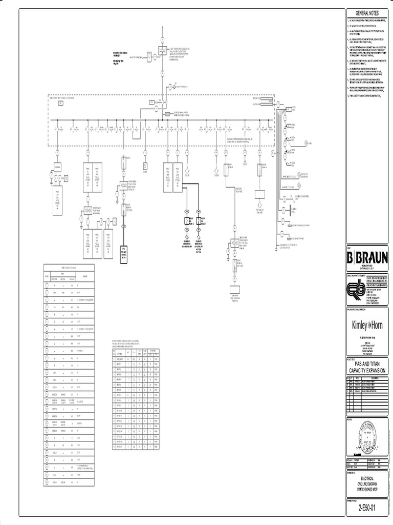 2-E50-01 Electrical One Line Diagram SW | PDF