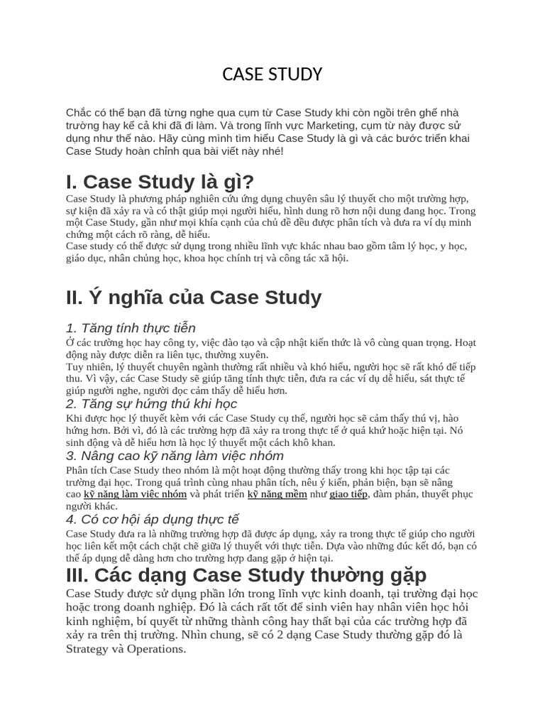 Case Study | PDF