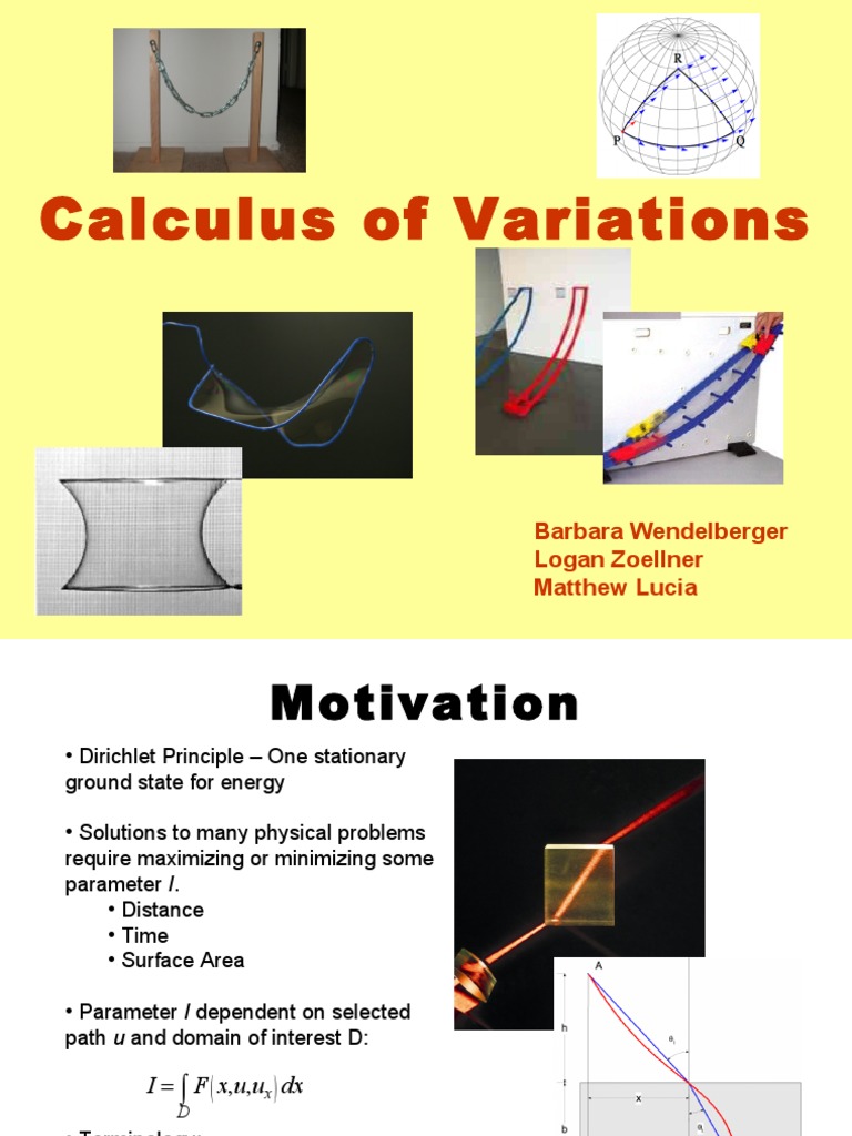 Variational Calculus Problems & Solutions | PDF | Teaching Methods ...