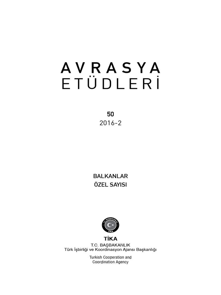 Balkanlarda Bir Osmanlı Şehri Sofya Avrasya Etüdleri Sayı 50 | PDF