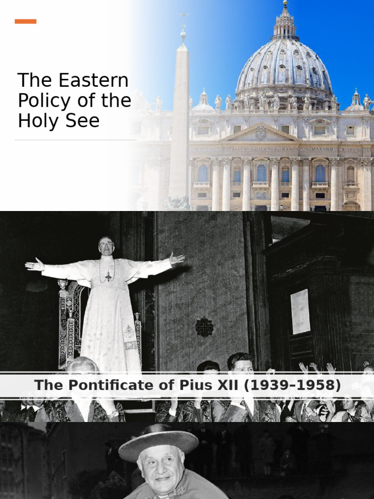 The Eastern Policy of The Holy See | PDF